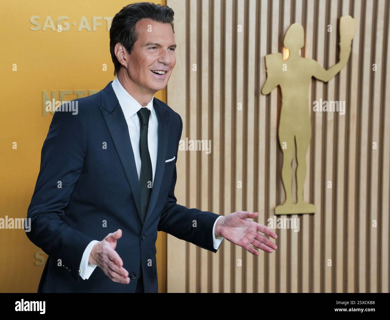 Los Angeles, USA. 23rd Feb, 2025. Adam Glassman walking on the red ...