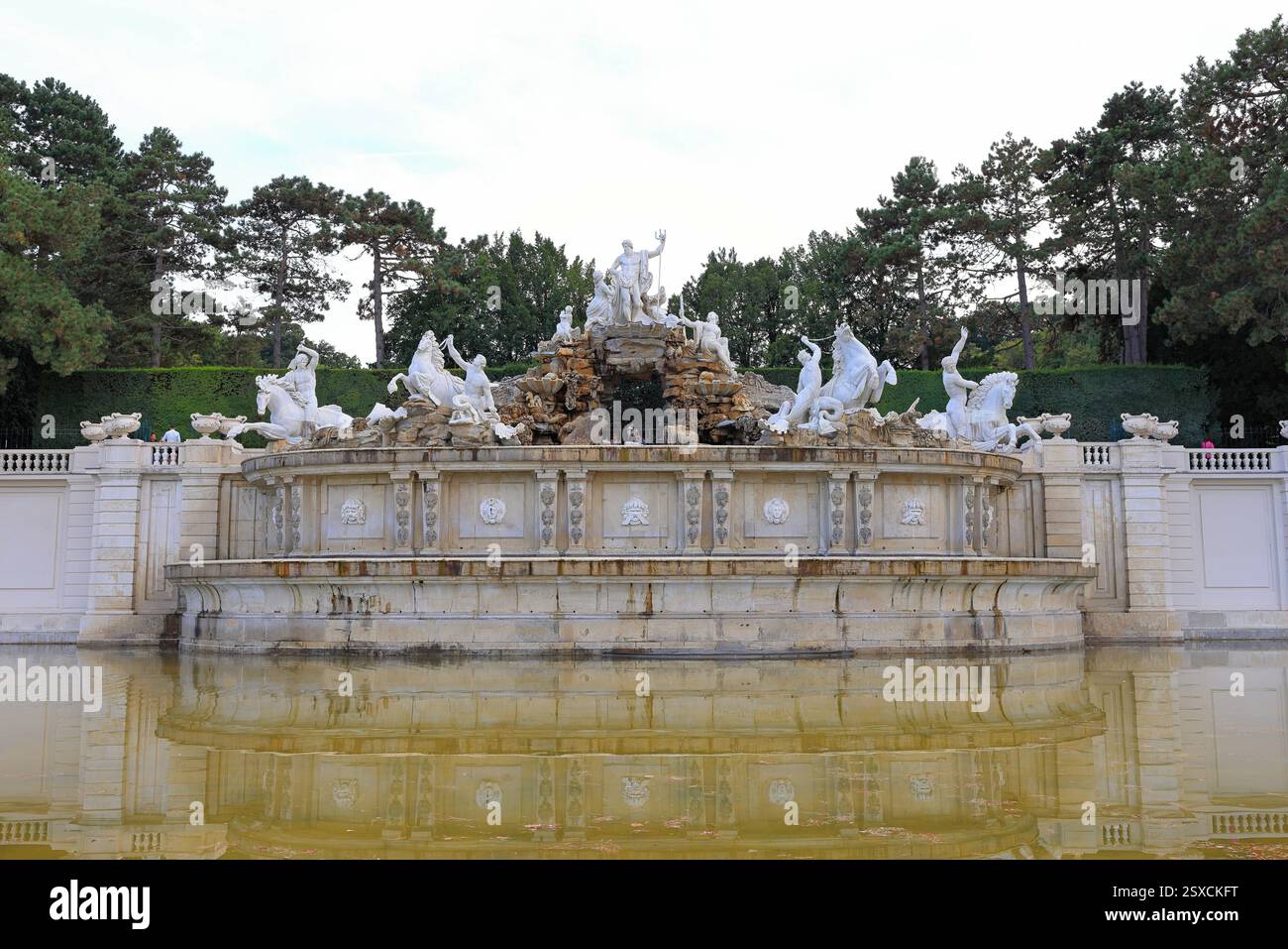 Schonbrunn Palace (Schloss Schonbrunn), a summer palace with rococo ...