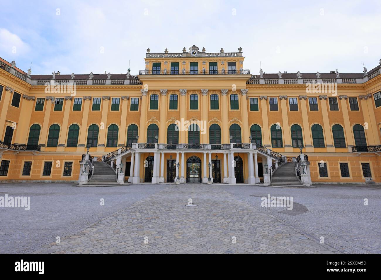 Schonbrunn Palace (Schloss Schonbrunn), a summer palace with rococo ...