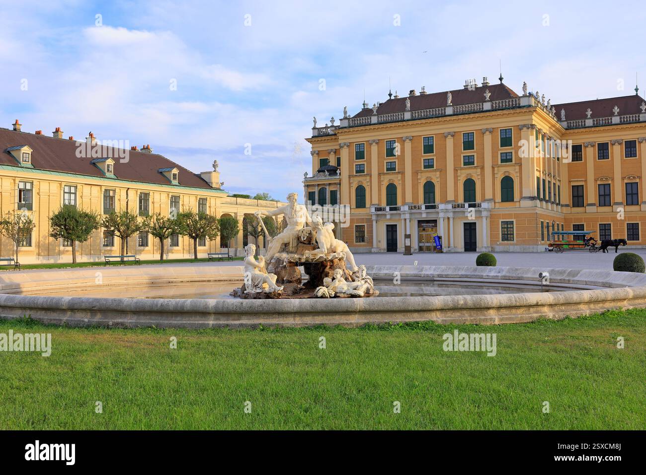 Schonbrunn Palace (Schloss Schonbrunn), a summer palace with rococo ...