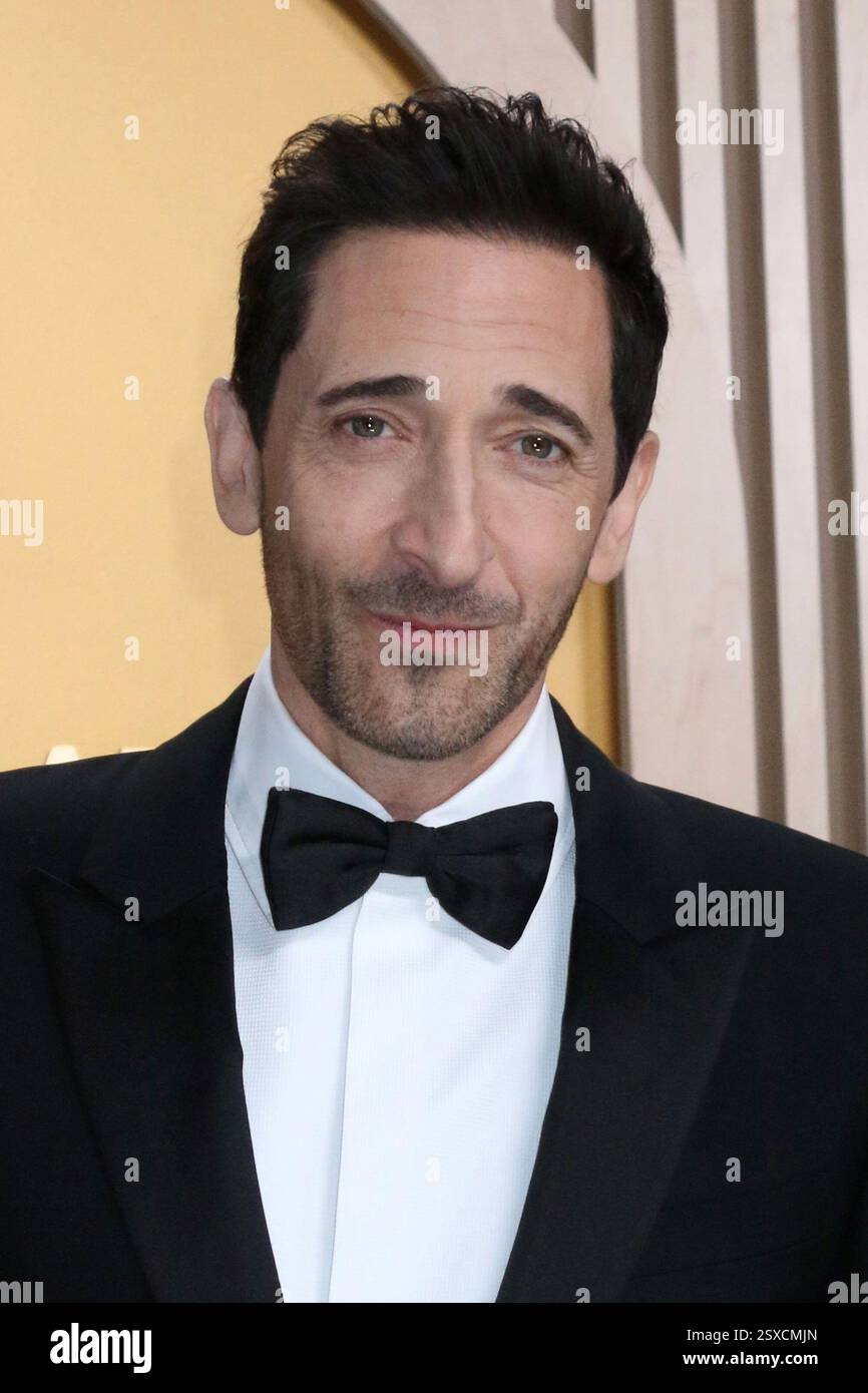 Ca. 23rd Feb, 2025. Adrien Brody at arrivals for The 31st Annual Screen ...