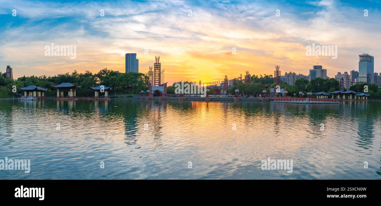 Qiandeng Lake Park, Foshan City, Guangdong Province, China Stock Photo ...