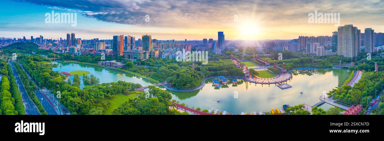 Qiandeng Lake Park, Foshan City, Guangdong Province, China Stock Photo ...
