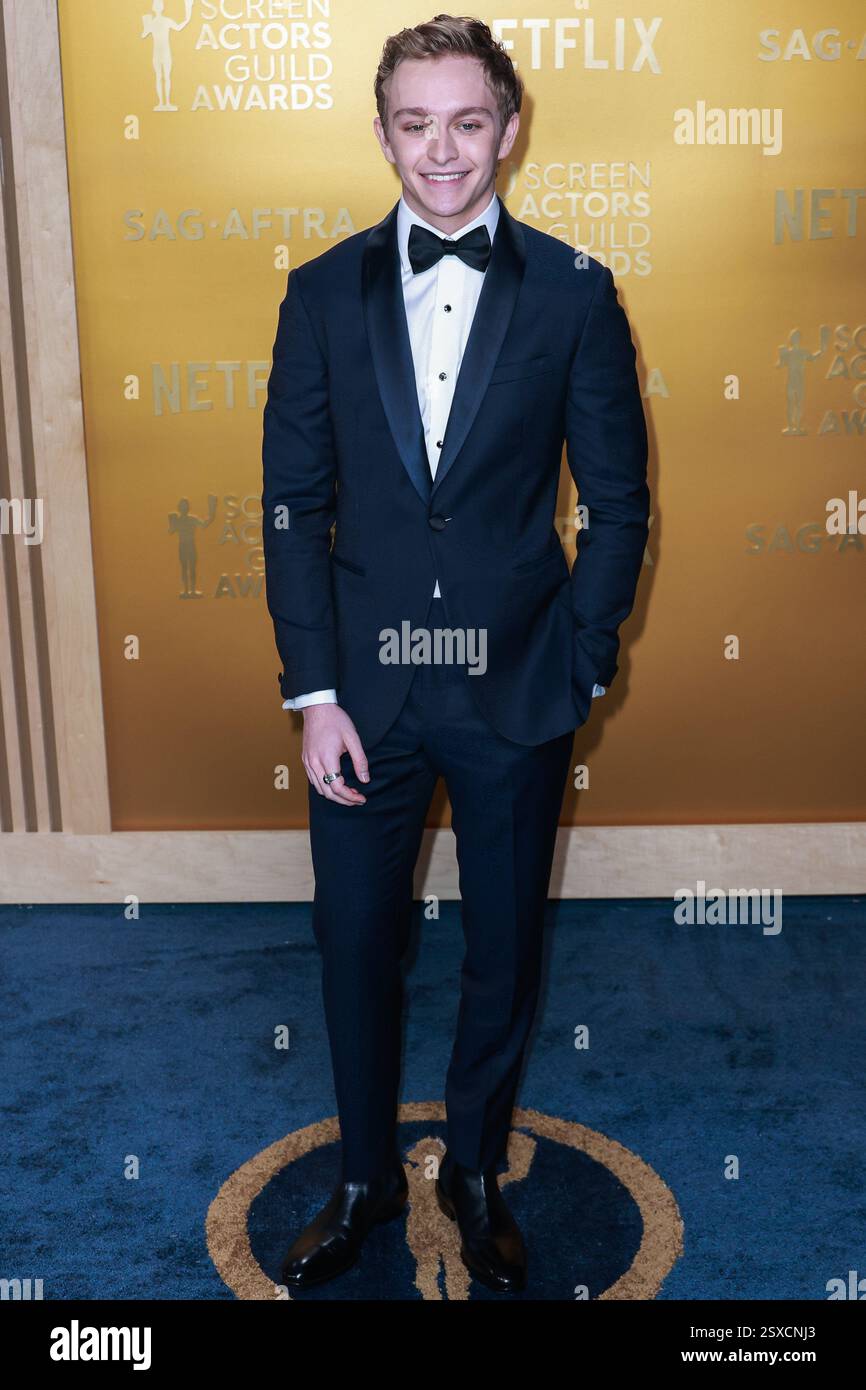 Los Angeles, USA. 23rd Feb, 2025. Gavin Lewis walking on the red carpet at the 31st Annual ...