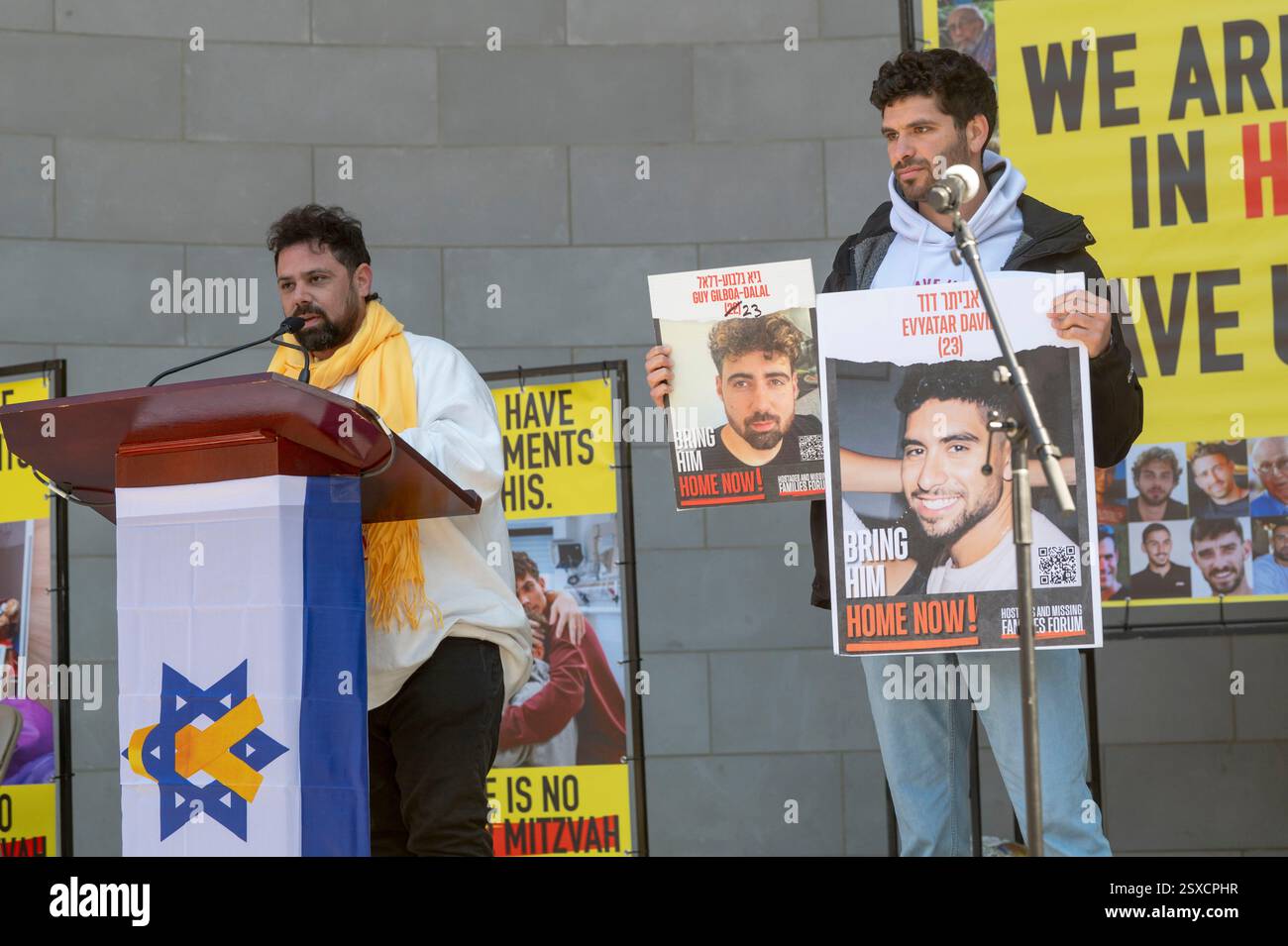 NEW YORK, NEW YORK - FEBRUARY 23: (L-R) Gal Gilboa-Dalal, Nova survivor ...
