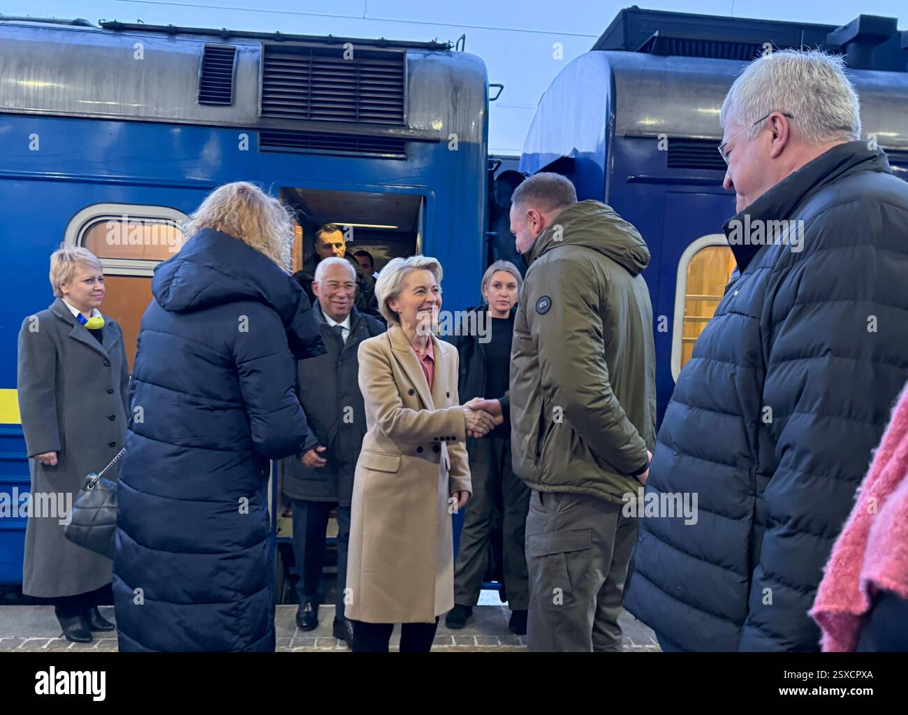 Kiew, Ukraine. 24th Feb, 2025. EU Commission President Ursula von der ...