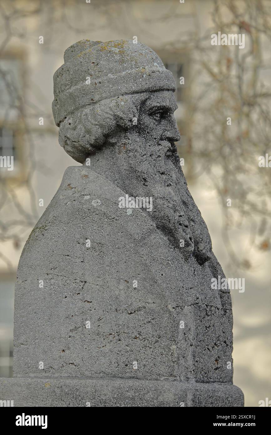Gutenberg bust by unknown artist 1925, 1950, monument to Johannes ...
