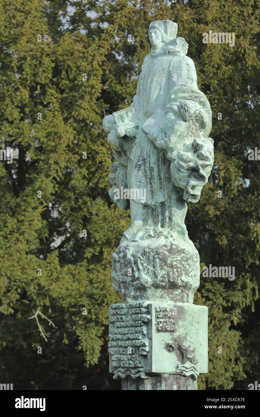 Monument to Guillaume Fichet - first French printing press after ...