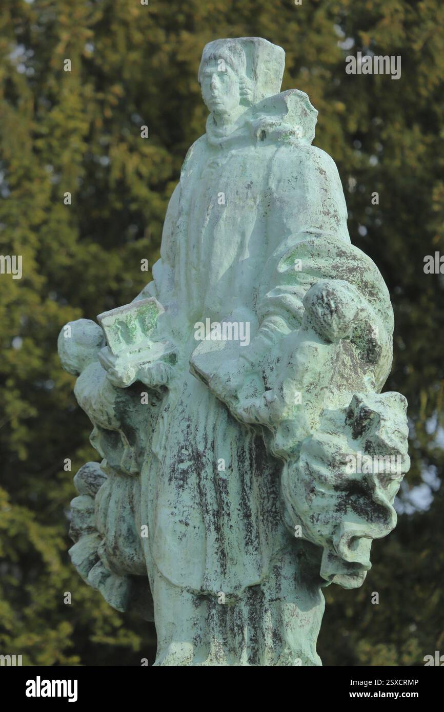 Monument to Guillaume Fichet - first French printing press after ...