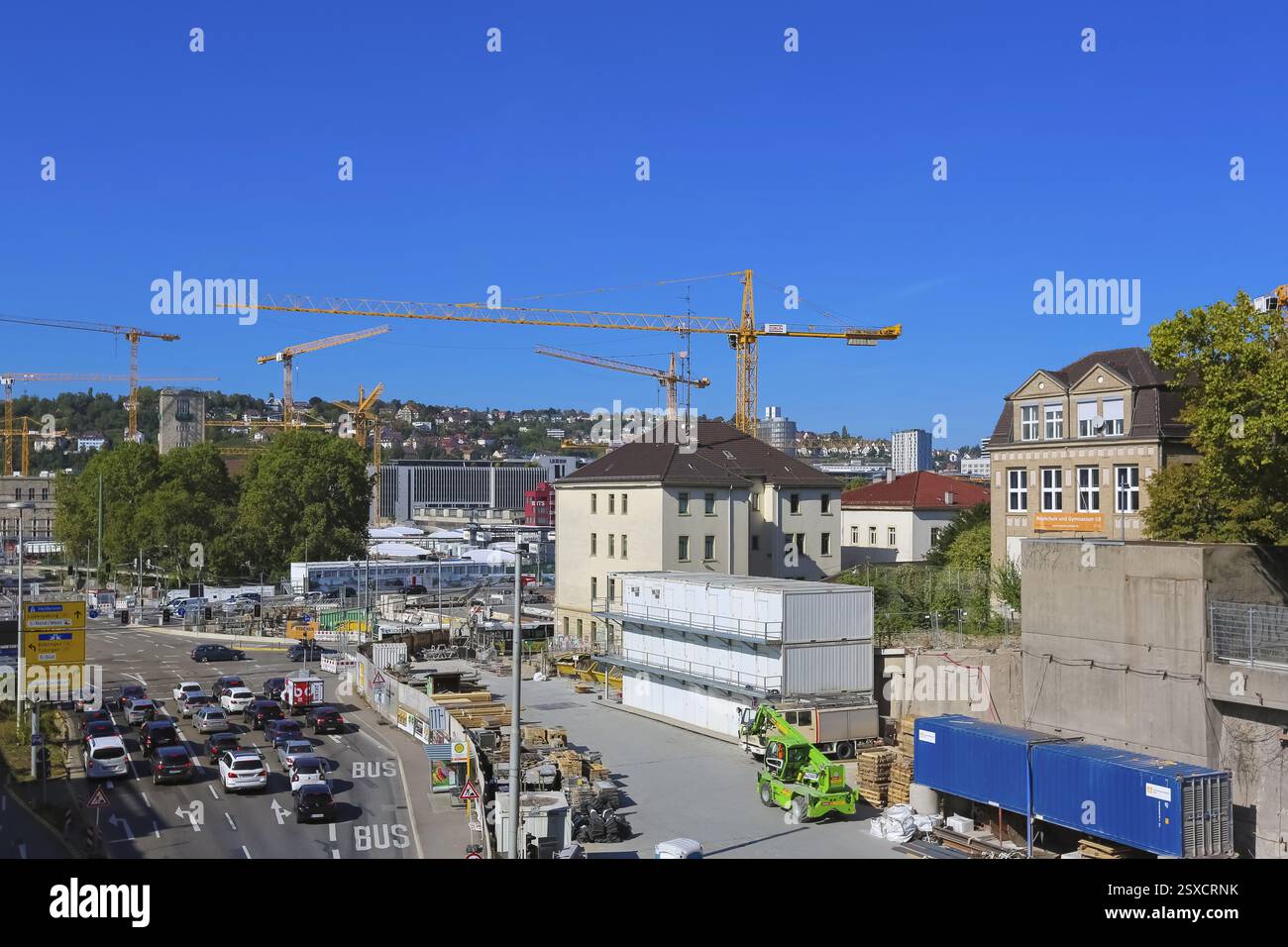 Stuttgart 21, construction site, construction work, controversial ...