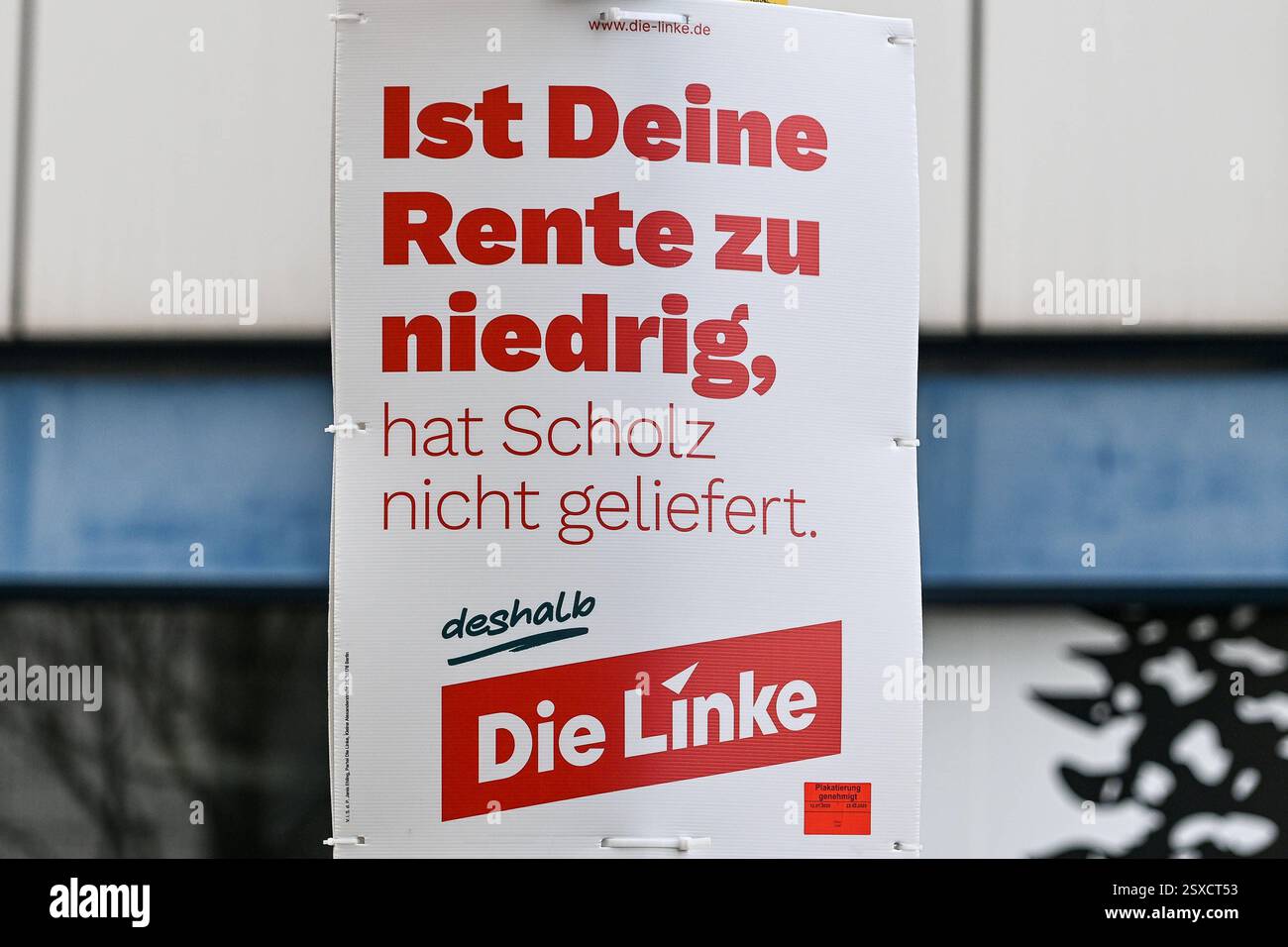 GER, Bundestagswahl 2025, Wahlplakate in Ullm / 22.02.2025 ...
