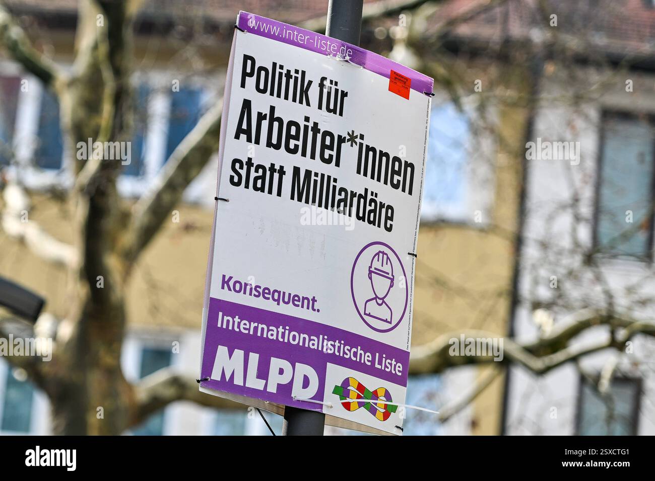 GER, Bundestagswahl 2025, Wahlplakate in Ullm / 22.02.2025 ...