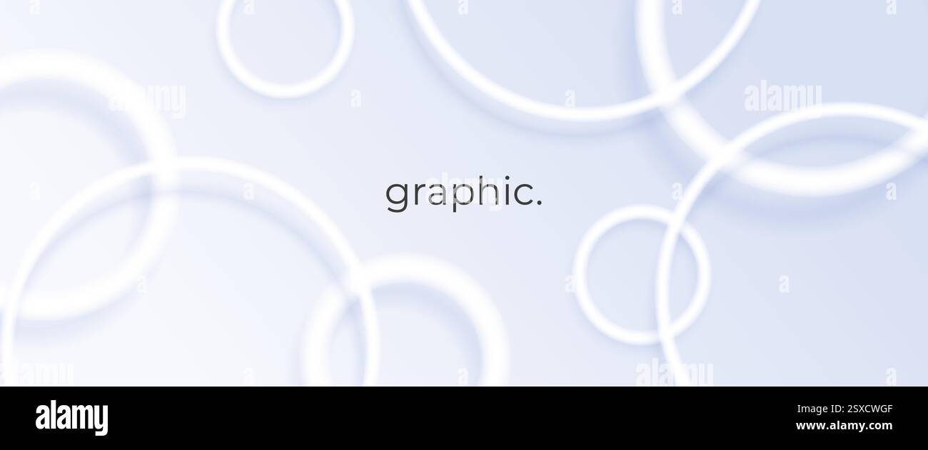 Abstract white ring background 3d Stock Vector Image & Art - Alamy