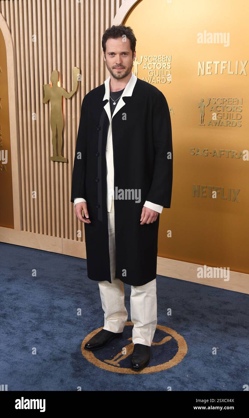 Los Angeles, USA. 23rd Feb, 2025. Tom Wozniczka arriving to the 31st ...