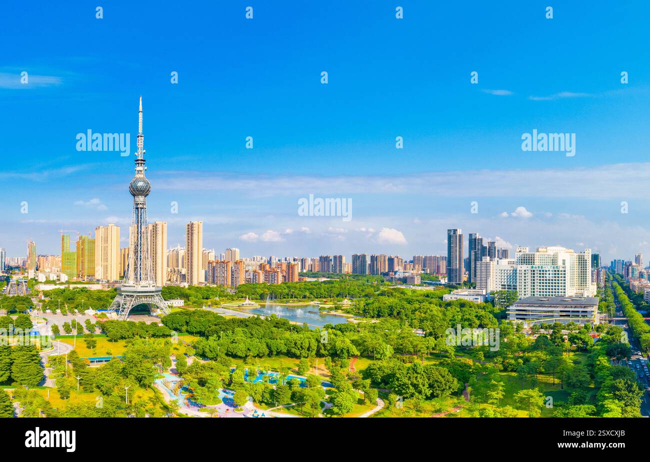 Aerial Scenery of Wenhua Park, Foshan City, Guangdong Province, China Stock Photo - Alamy