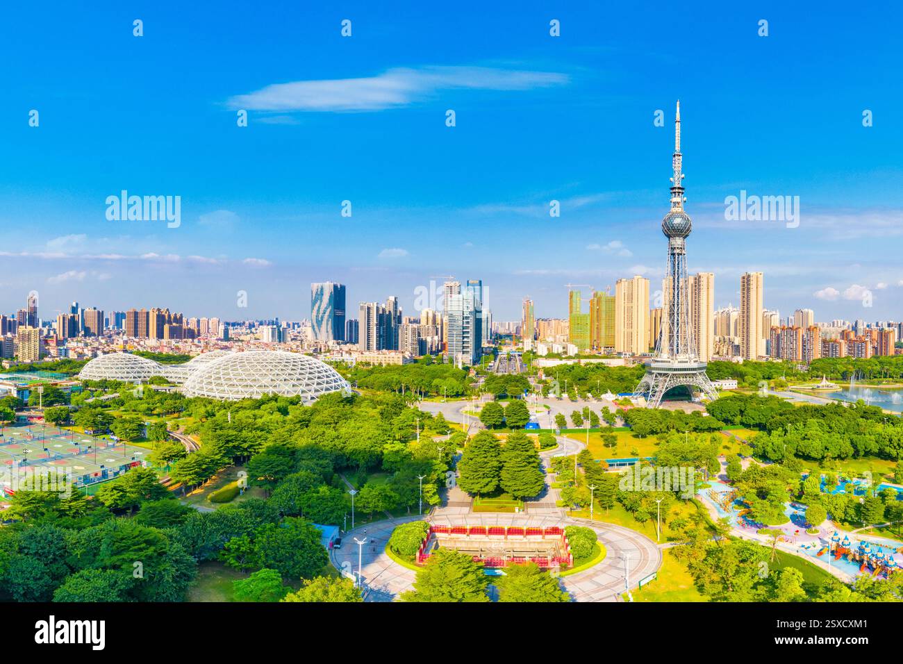 Aerial Scenery of Wenhua Park, Foshan City, Guangdong Province, China Stock Photo - Alamy