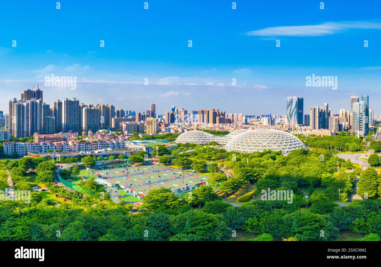 Aerial Scenery of Wenhua Park, Foshan City, Guangdong Province, China Stock Photo - Alamy