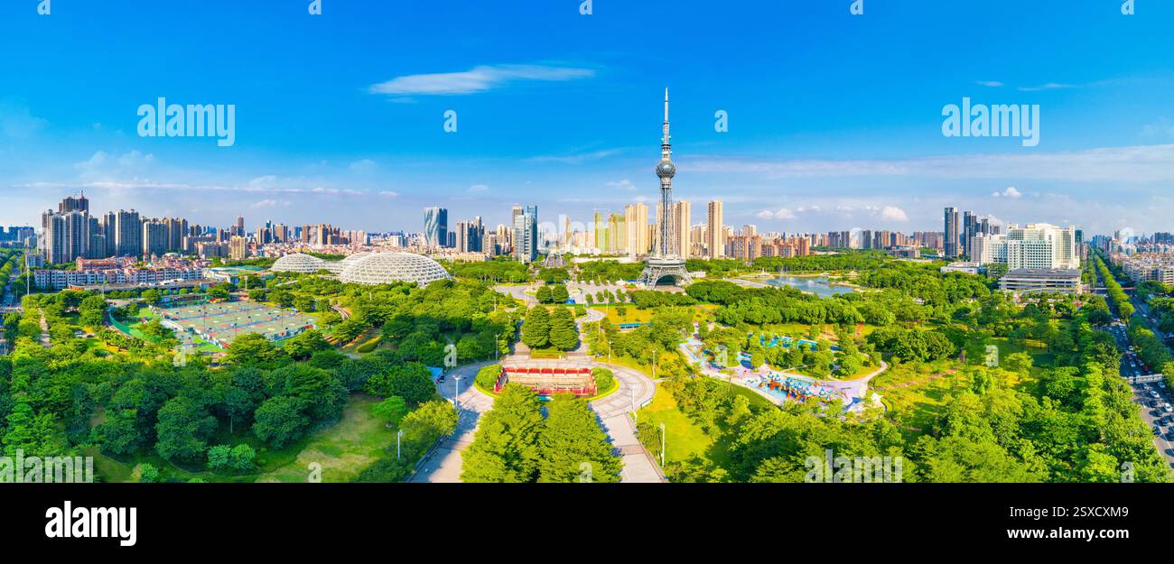 Aerial Scenery of Wenhua Park, Foshan City, Guangdong Province, China Stock Photo - Alamy