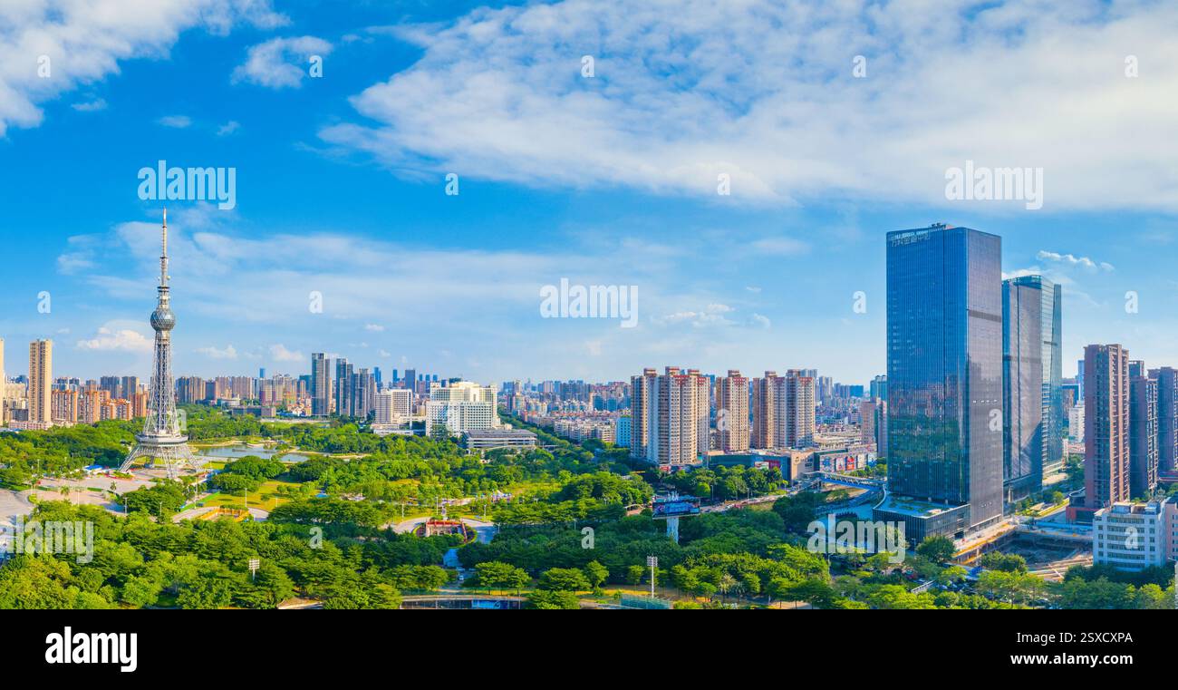 Aerial Scenery of Wenhua Park, Foshan City, Guangdong Province, China Stock Photo - Alamy