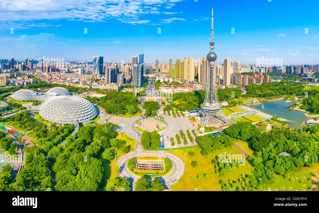 Aerial Scenery of Wenhua Park, Foshan City, Guangdong Province, China Stock Photo - Alamy