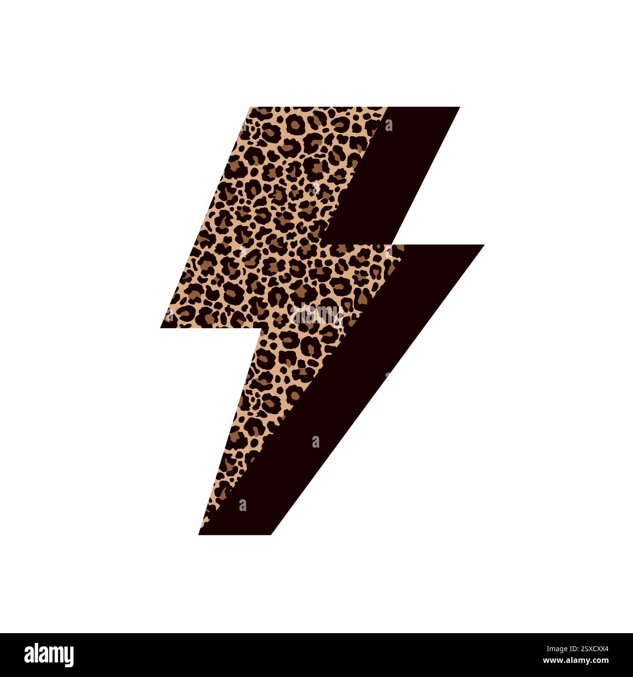 Lightning filled on leopard print Stock Vector Image & Art - Alamy