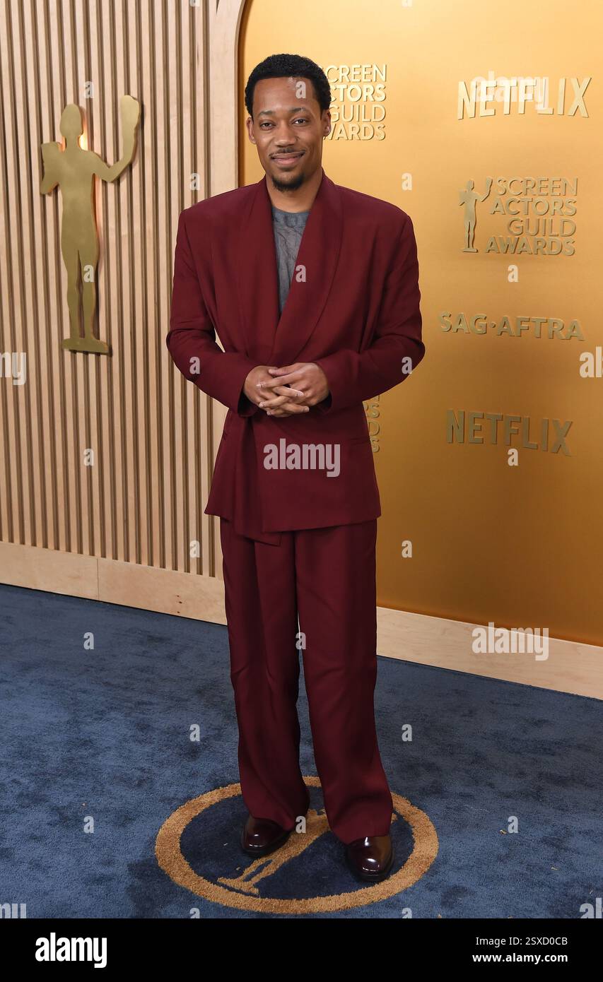 Los Angeles, USA. 23rd Feb, 2025. Tyler James Williams arriving to the ...