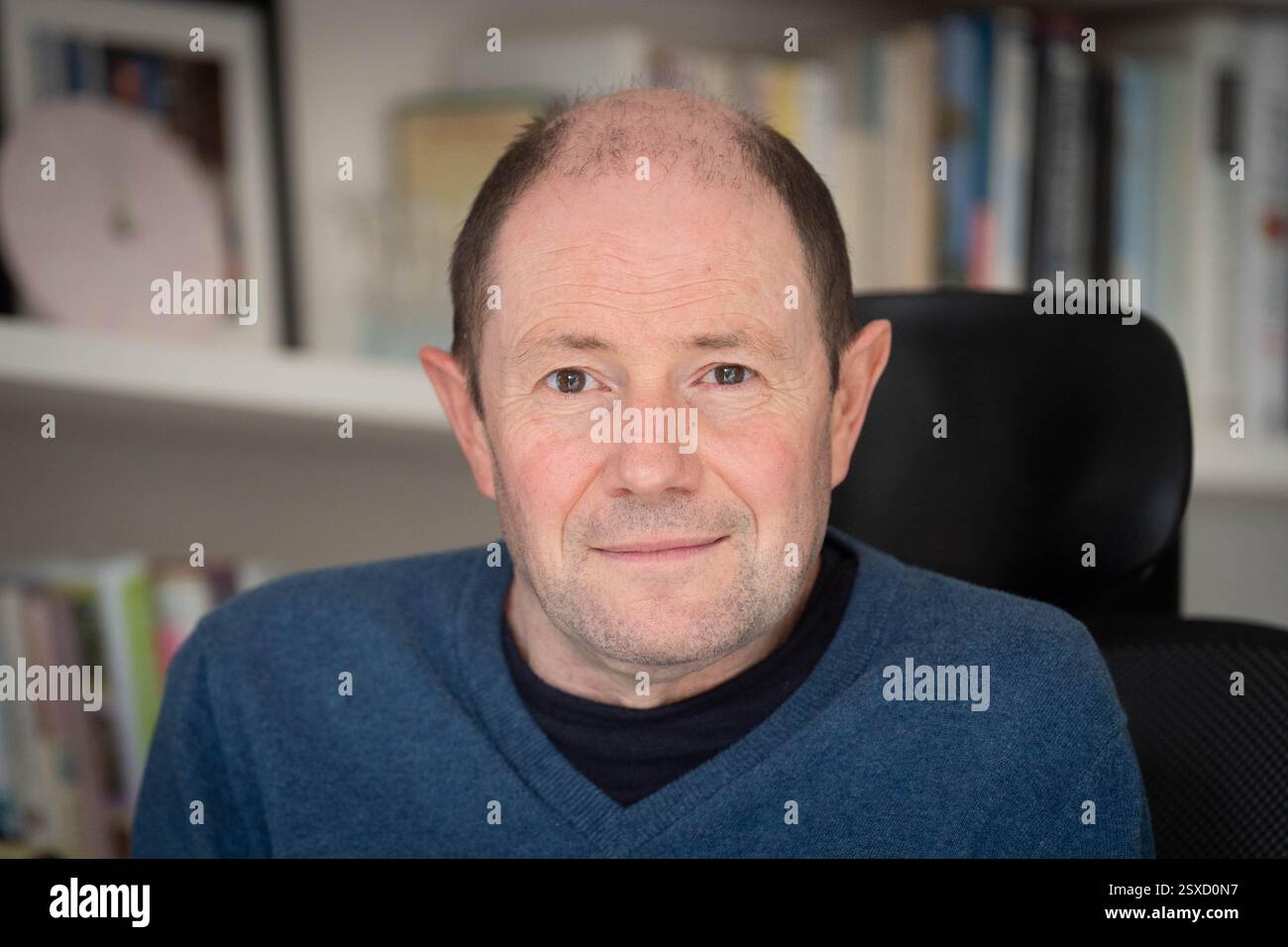 Phil Newby at his home in Rutland, East Midlands. Phil is living with ...
