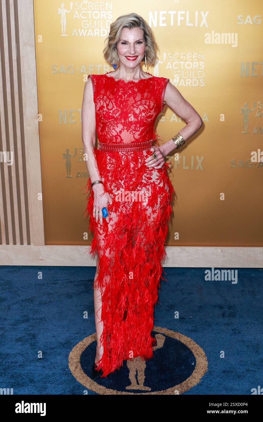 Joanna Bobin walking on the red carpet at the 31st Annual Screen Actors ...