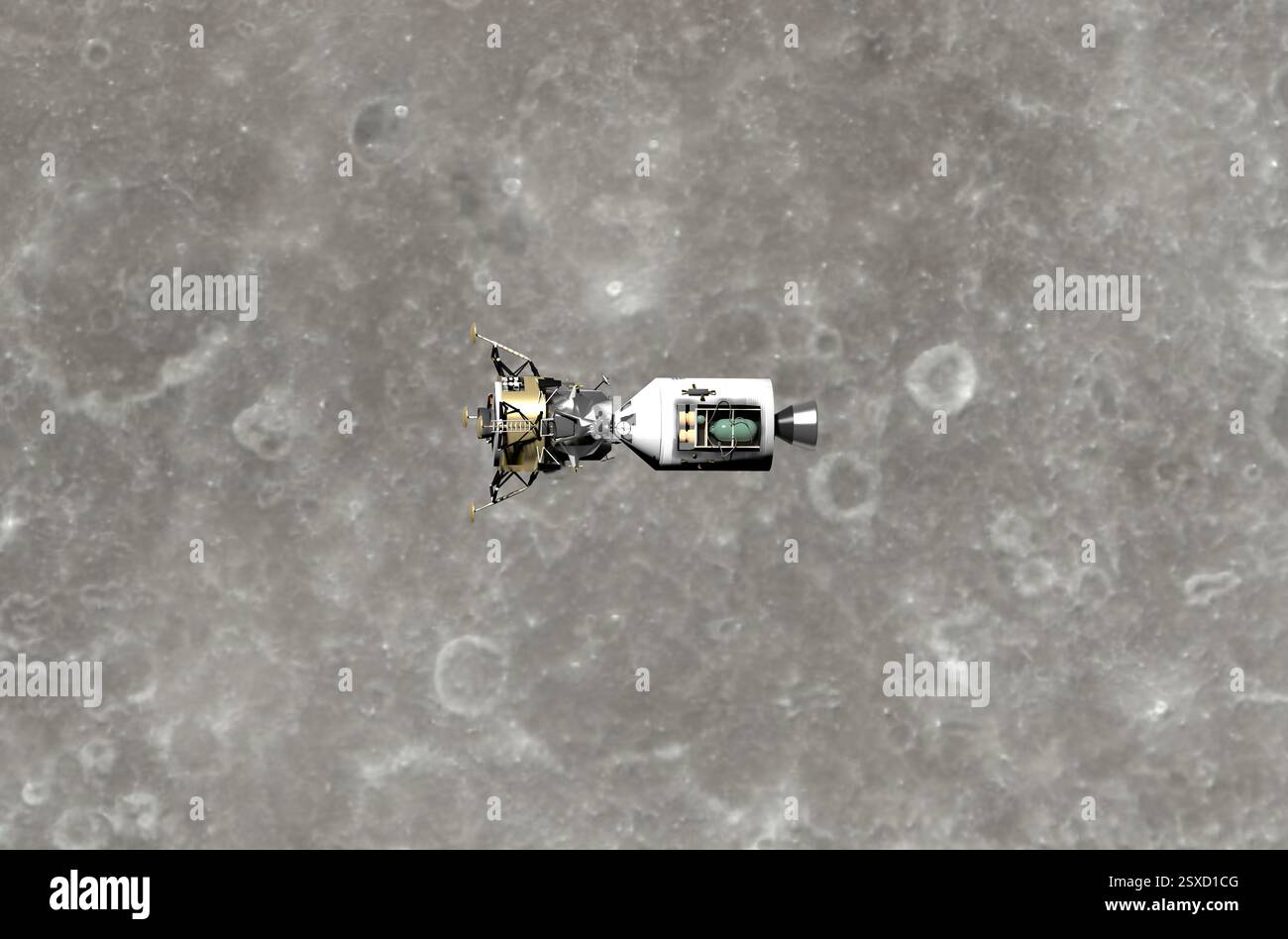 Apollo 13 - closeup view 3d illustration Stock Photo - Alamy