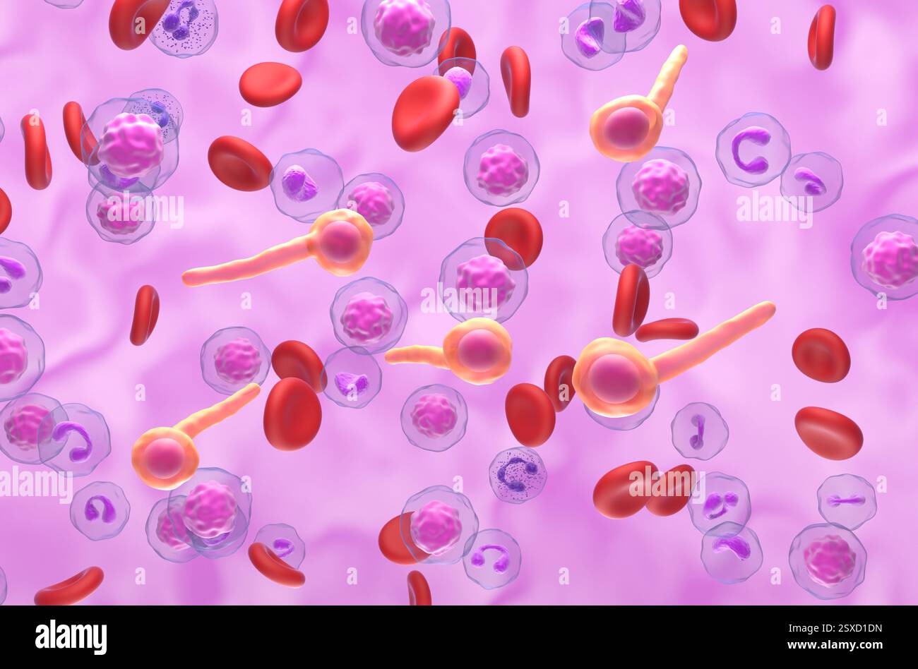 Clostridium Tetani Bacteria (tetanus neurotoxin) - 3d illustration ...