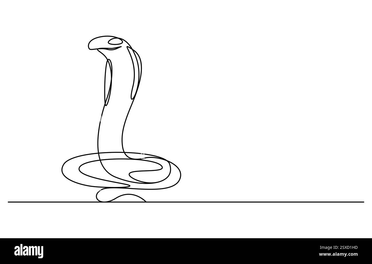 Snake illustration in line Stock Vector Images - Alamy