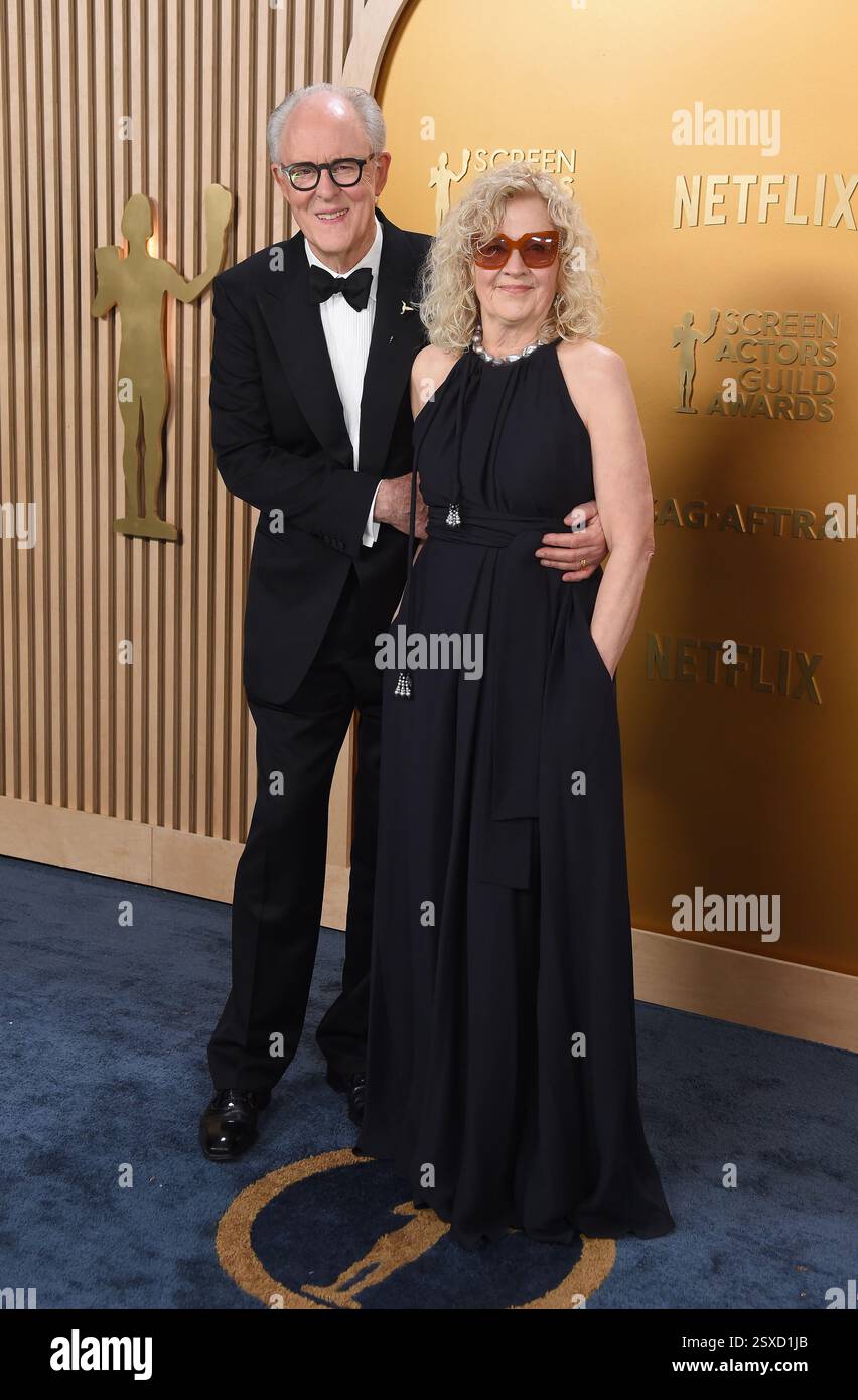 Los Angeles, USA. 23rd Feb, 2025. John Lithgow and Mary Yeager arriving ...