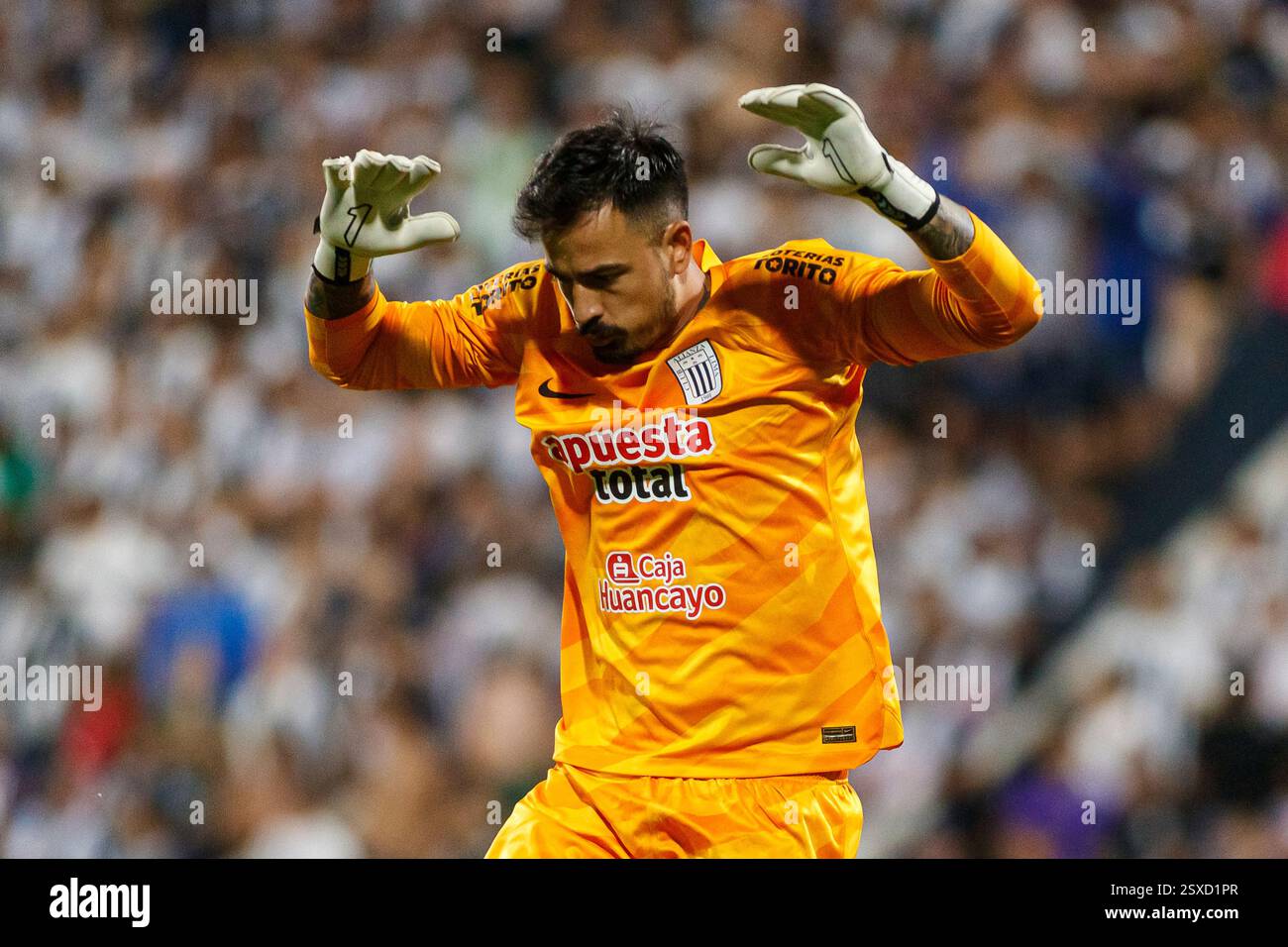 LIMA, PERU - FEBRUARY 18: Goalkeeper Guillermo Viscarra of Alianza Lima ...