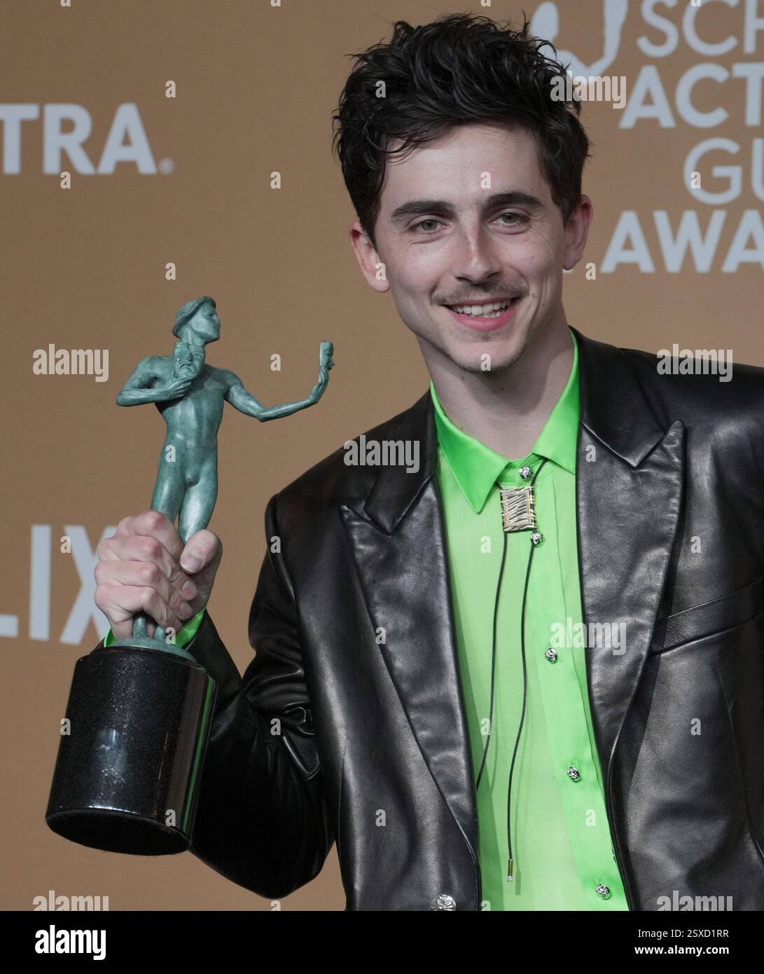 Timothée Chalamet, winner for Outstanding Performance by a Male Actor ...