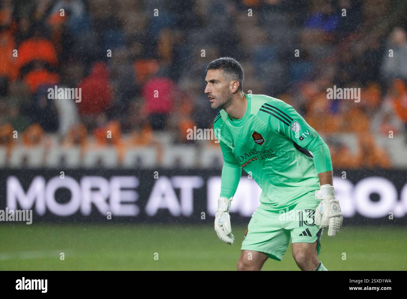 Houston Dynamo goalkeeper Andrew Tarbell (13) during an MLS soccer ...