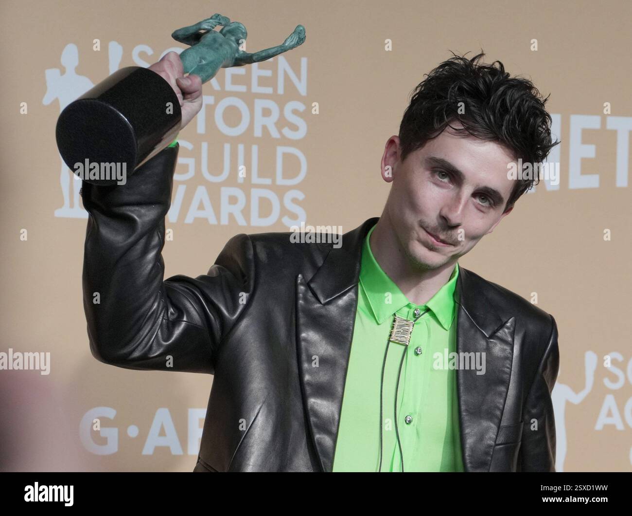 Timothée Chalamet, winner for Outstanding Performance by a Male Actor ...