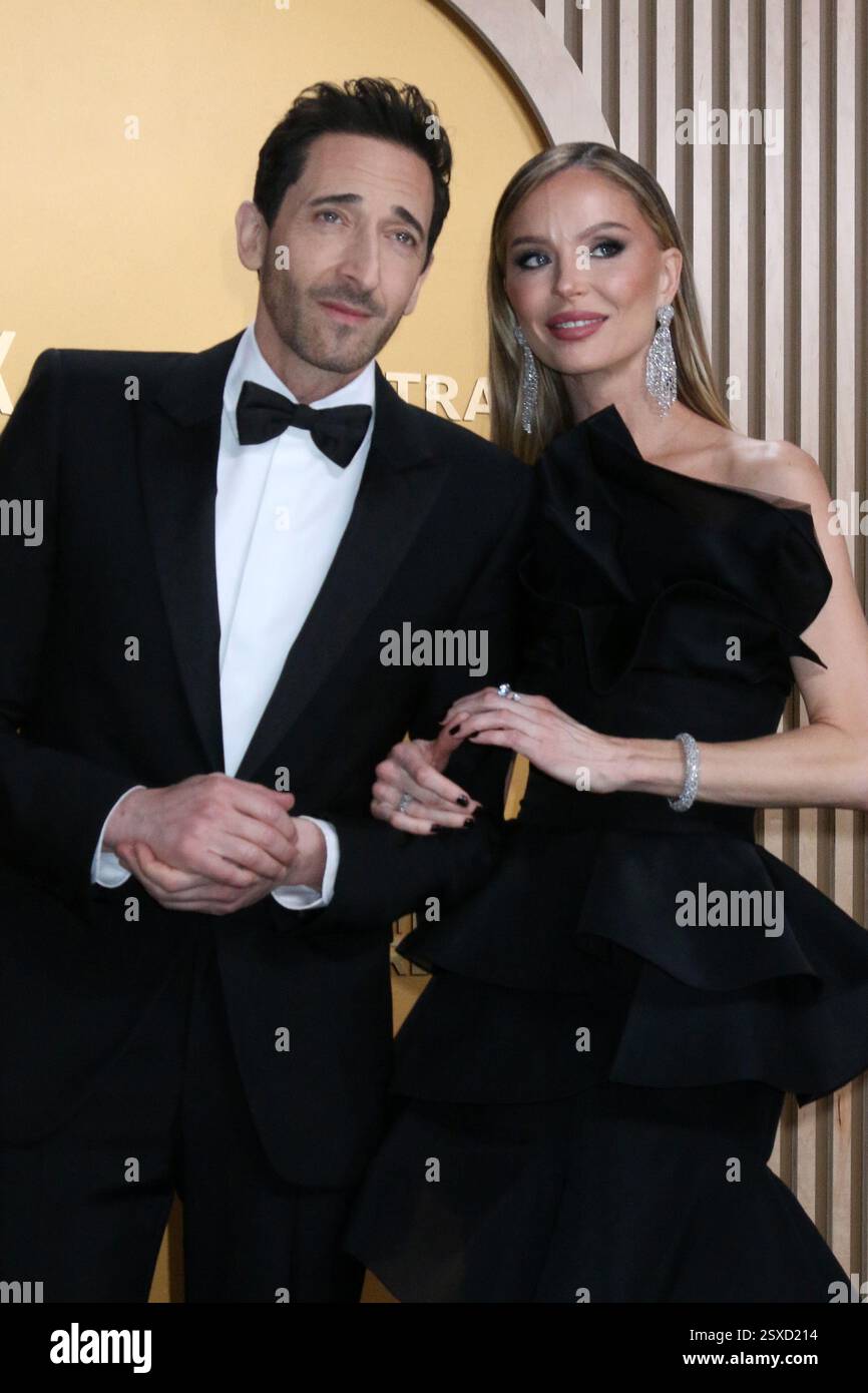 February 23, 2025, Los Angeles, California, USA: ADRIEN BRODY and ...