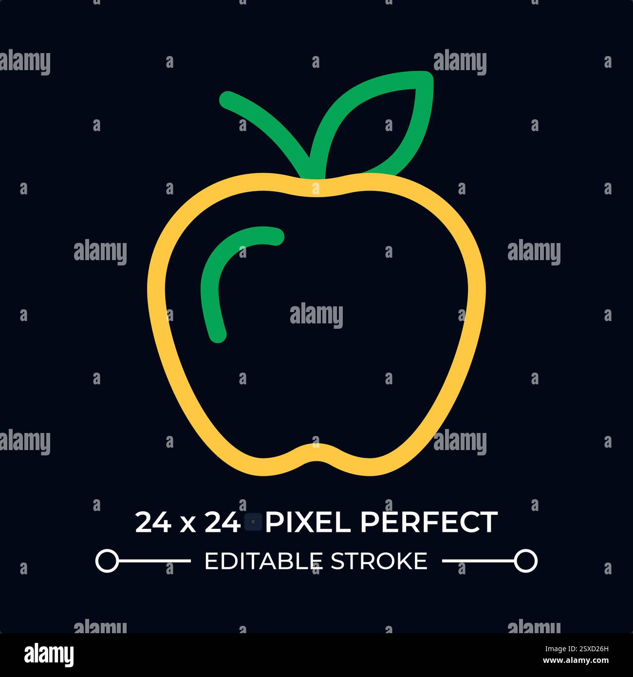 Two tone apple Stock Vector Images - Alamy