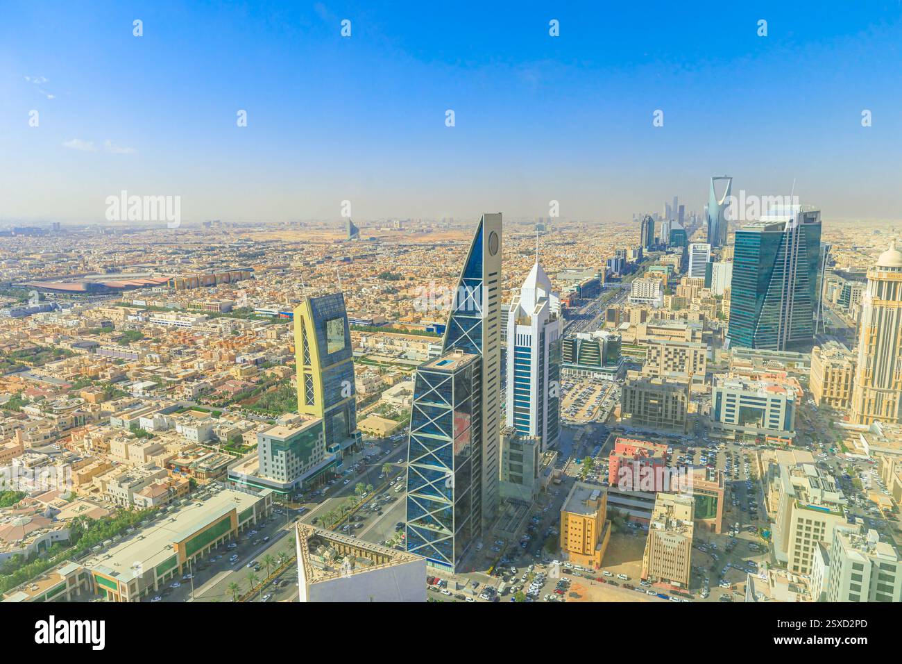 Panoramic view of Riyadh, Saudi Arabia, showcasing the vast urban ...