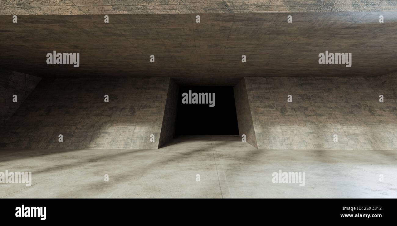 Safe concrete hideout with secure entrance, reliable shelter, durable ...