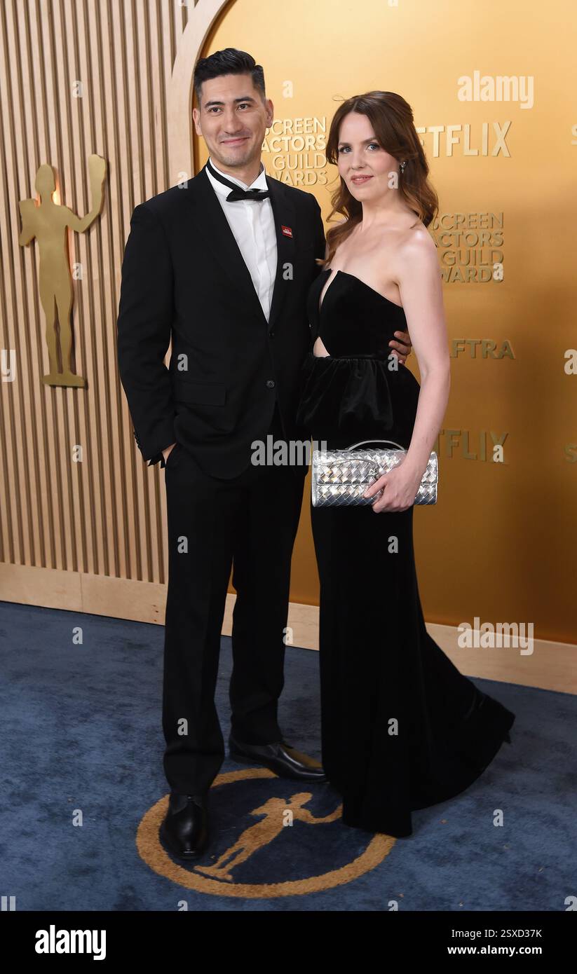 Los Angeles, USA. 23rd Feb, 2025. Kenichiro Thomson and Ruby O. Fee ...