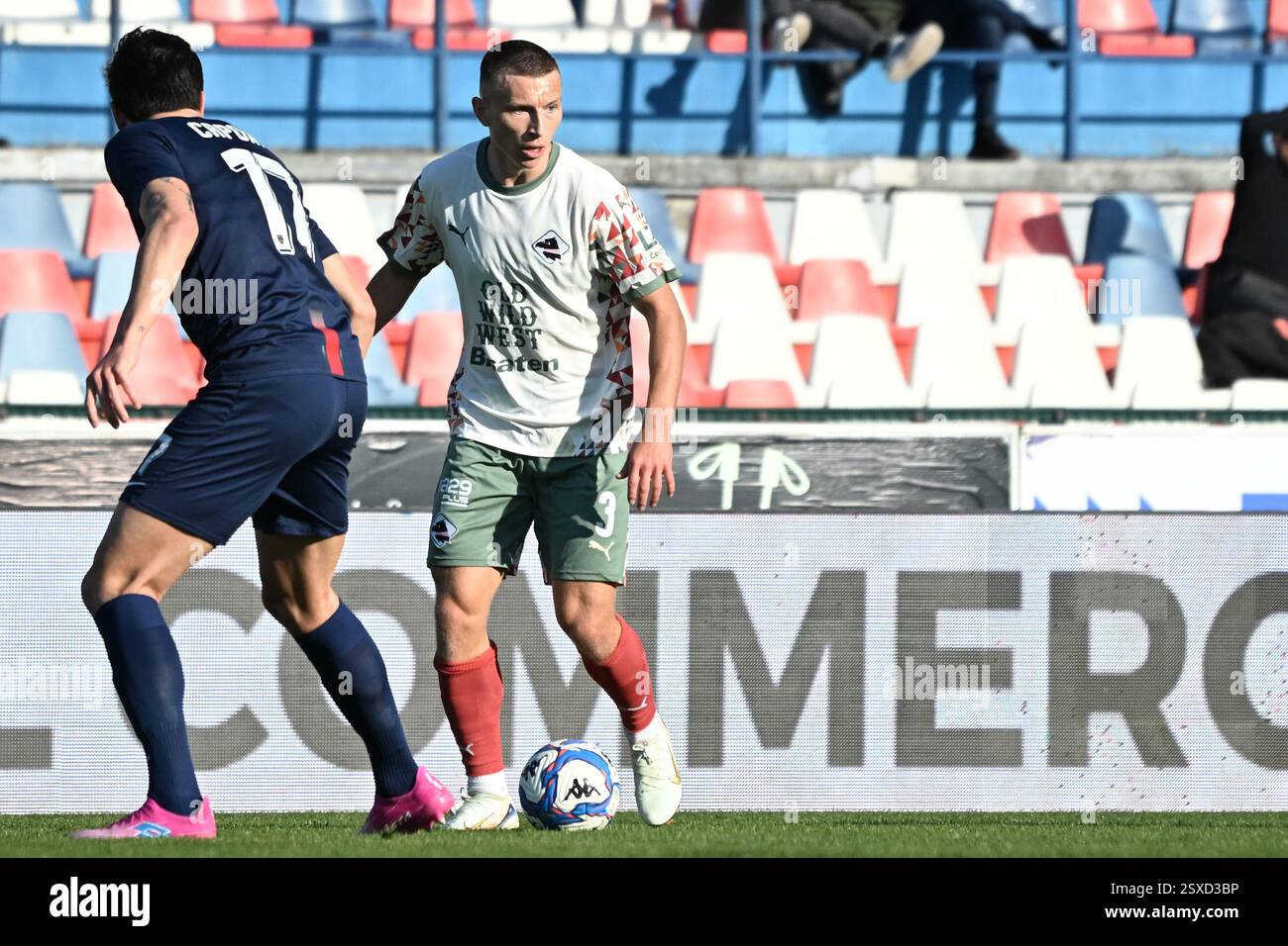 Cosenza, Italy. 23rd Feb, 2025. Kristoffer Lund during SERIE BKT 2024/ ...