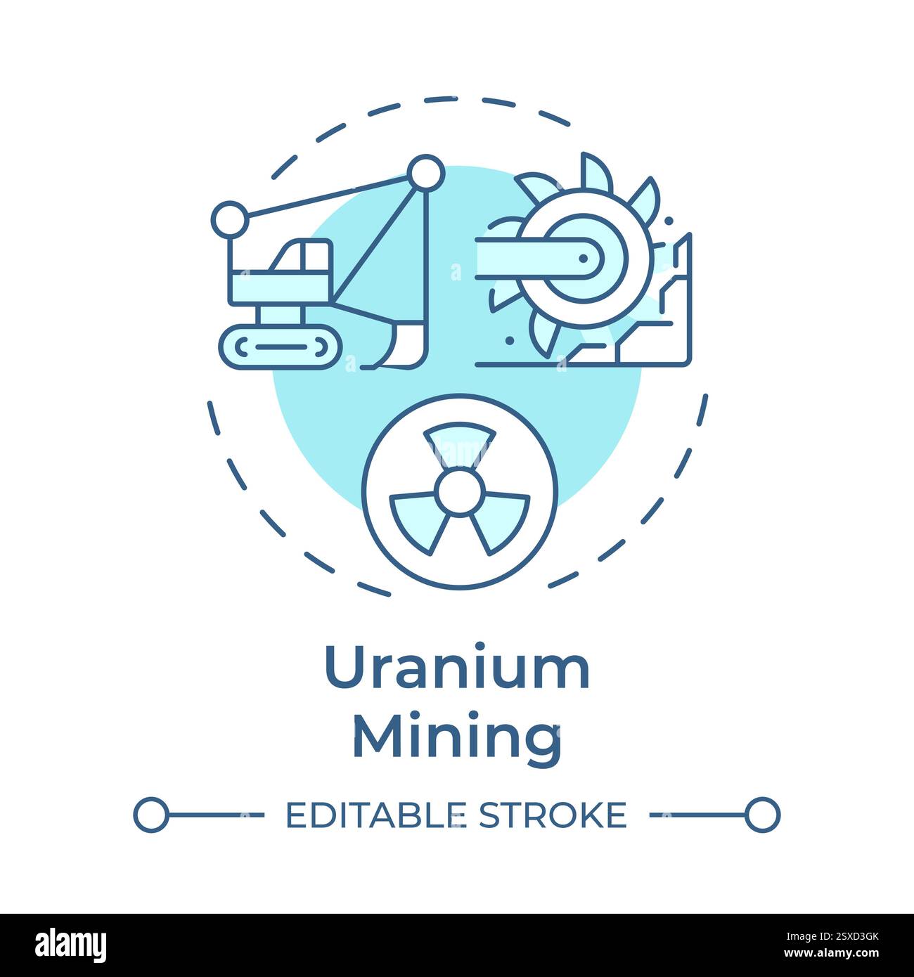 Uranium ore mine Stock Vector Images - Alamy
