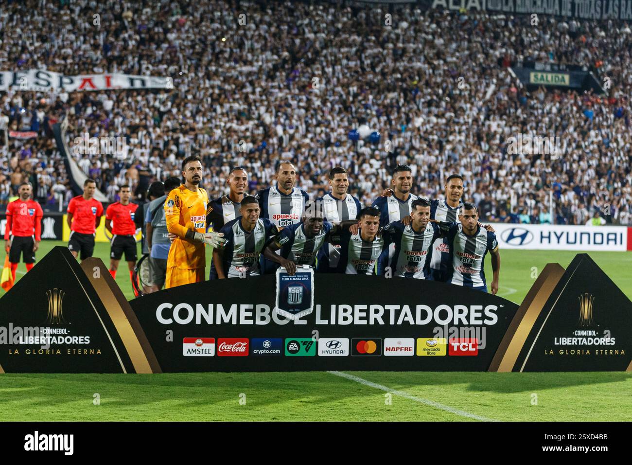 Alianza Lima squad during Copa CONMEBOL Libertadores match Alianza Lima ...