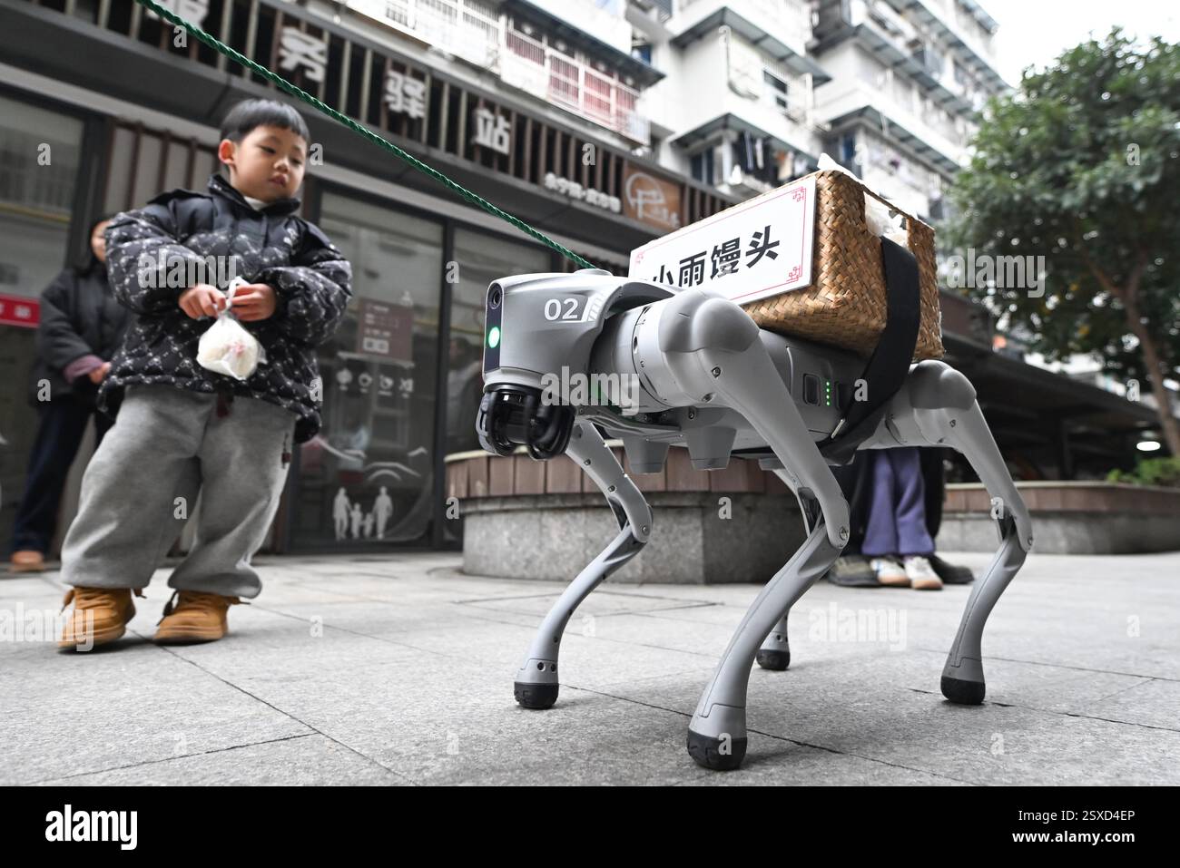 **CHINESE MAINLAND, HONG KONG, MACAU AND TAIWAN OUT** A robot dog ...