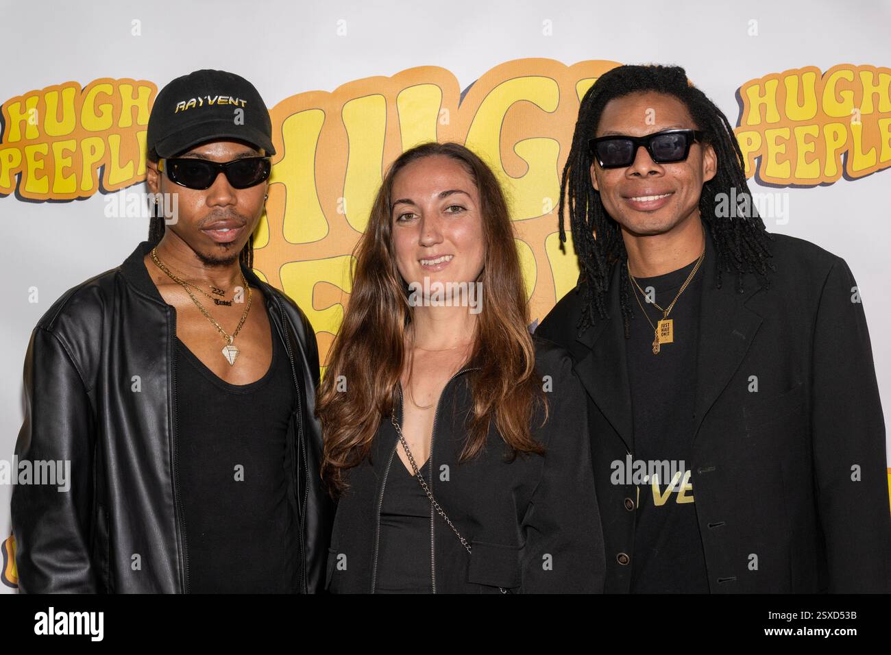 Entrepreneur Travis White, Angela Vaughan and Manny Horsford attend the ...