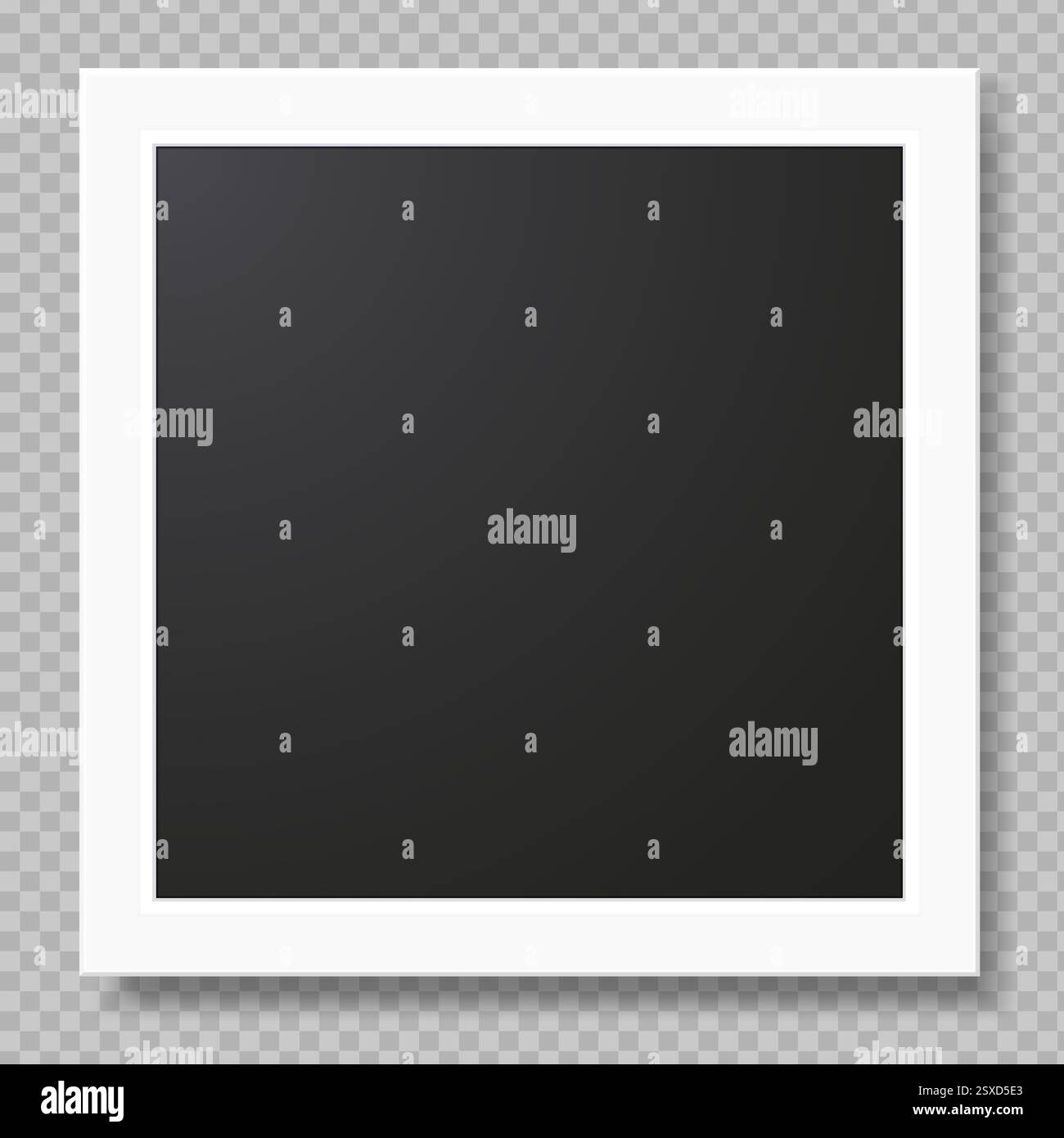 Landscape polaroid frame empty Stock Vector Images - Alamy