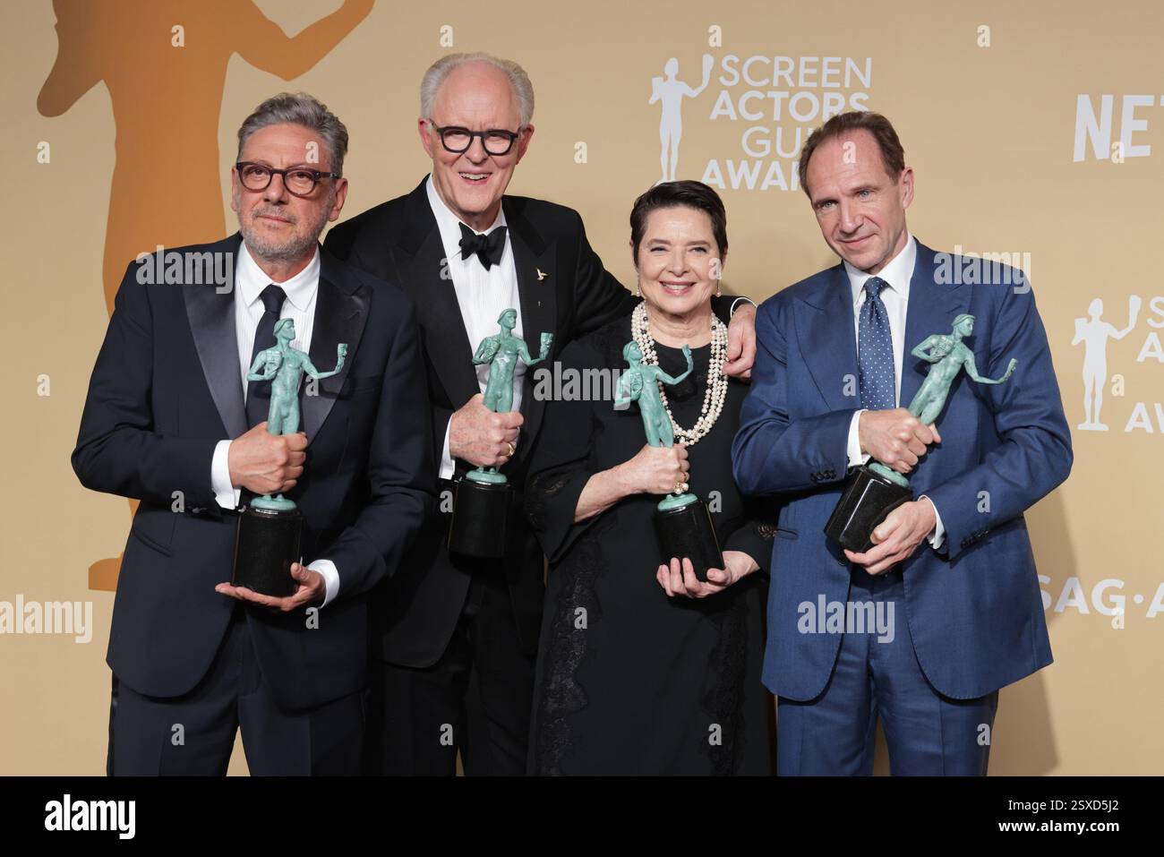 Los Angeles, USA. 23rd Feb, 2025. (L-R) Sergio Castellitto, John ...