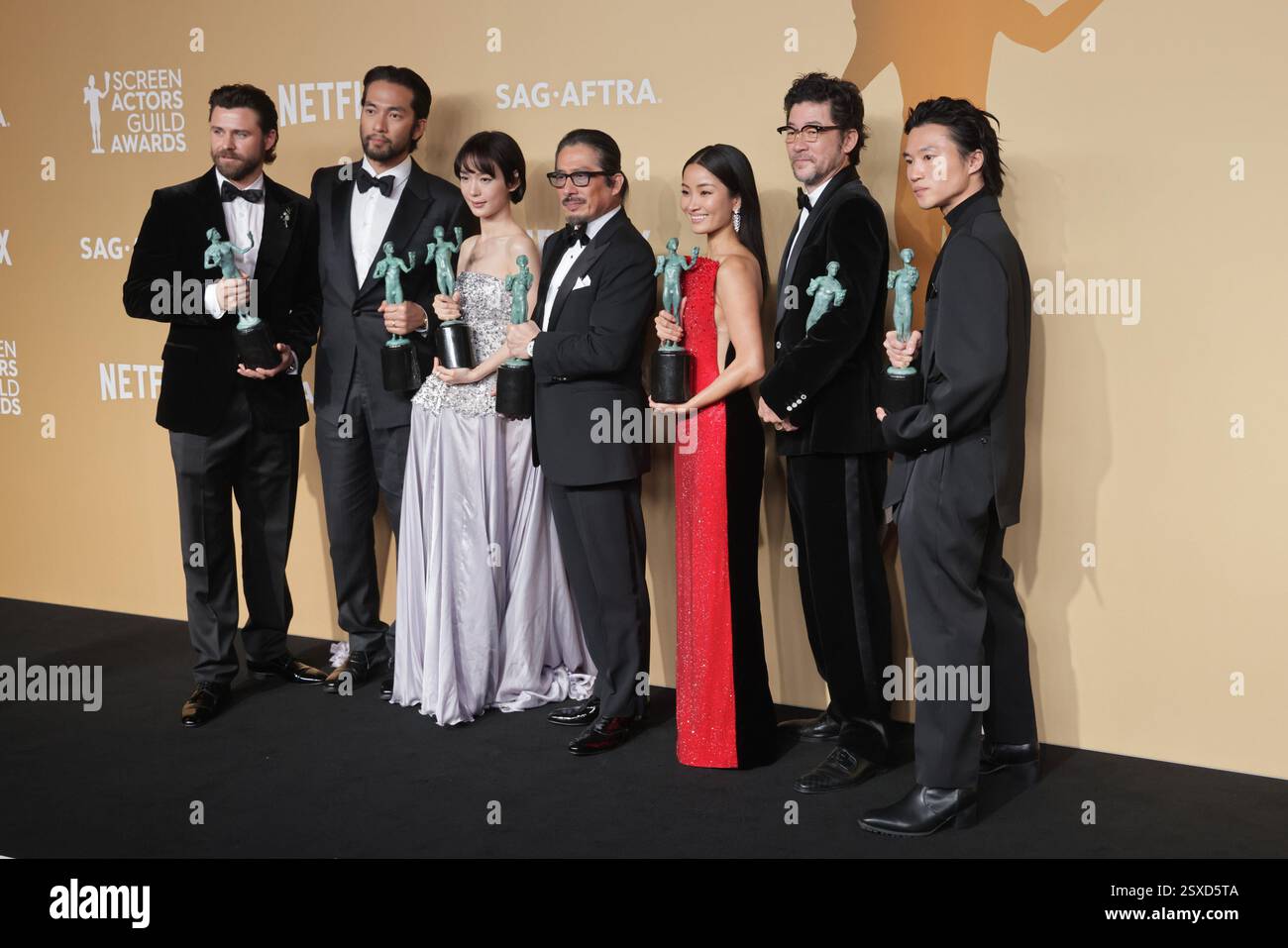 Los Angeles, USA. 23rd Feb, 2025. (L-R) Tommy Bastow, Shinnosuke Abe ...