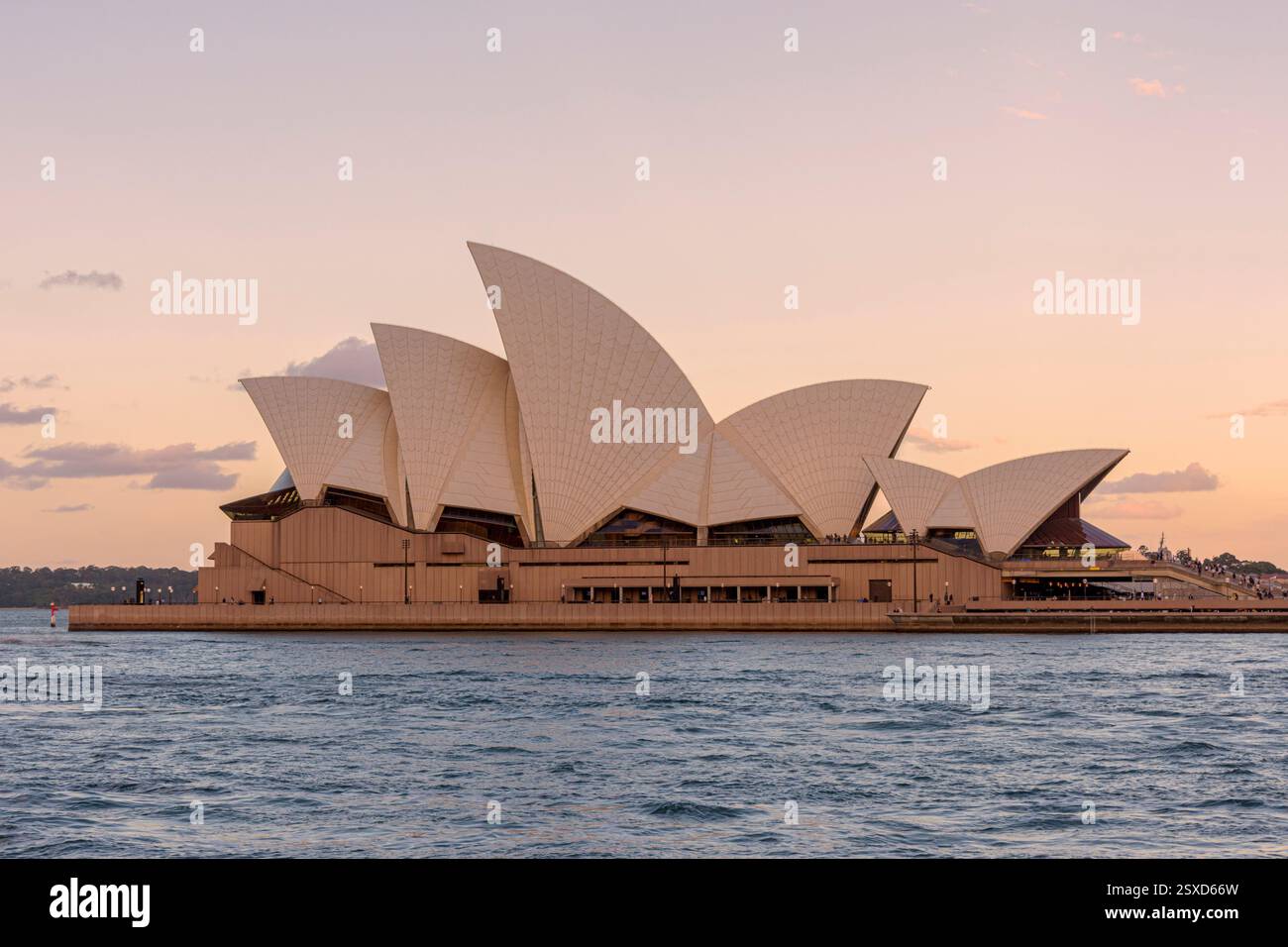 Sydney Opera House sunset on Bennelong Point, Sydney, New South Wales ...